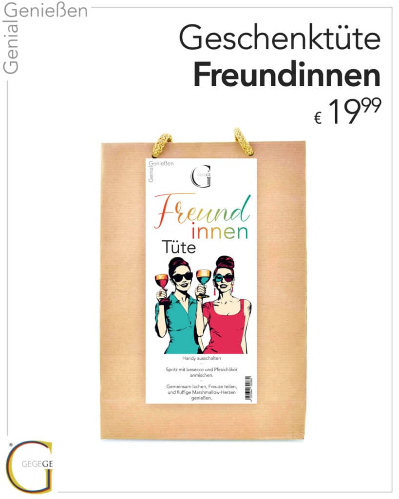 Freundinnen Tüte - Geschenktüte - Genial Geniessen